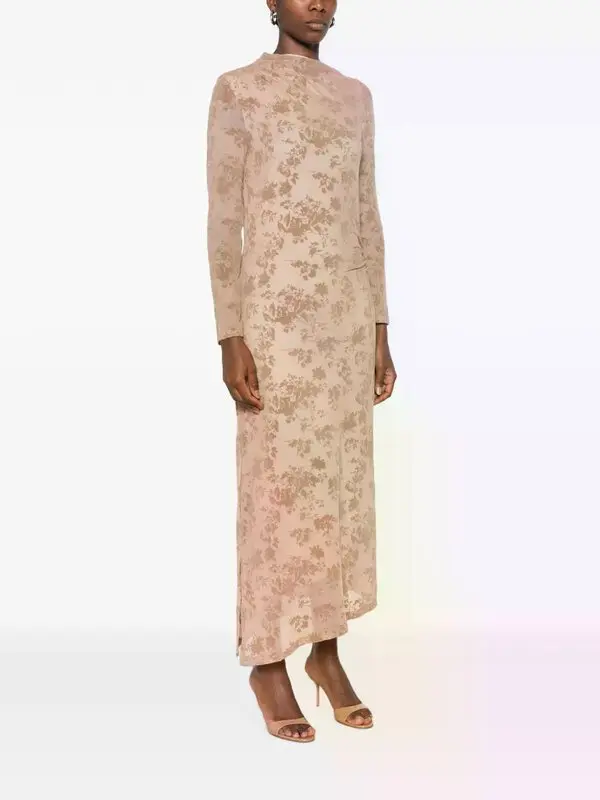 Imperial Floral-print Ruched Maxi Dress