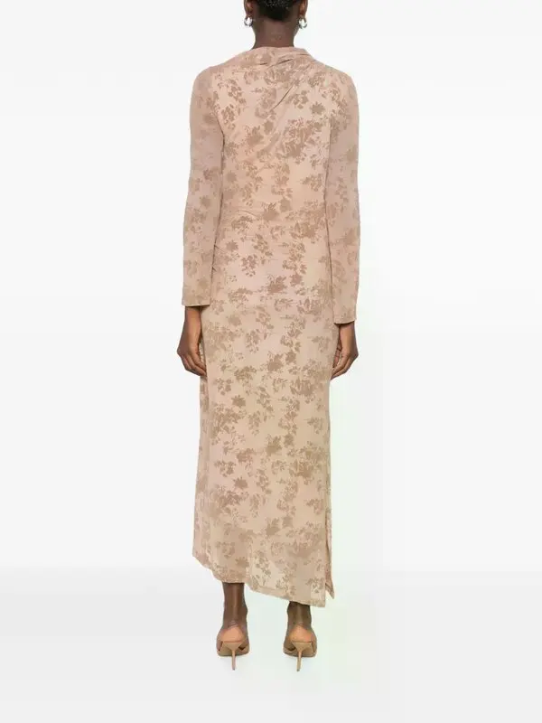 Imperial Floral-print Ruched Maxi Dress
