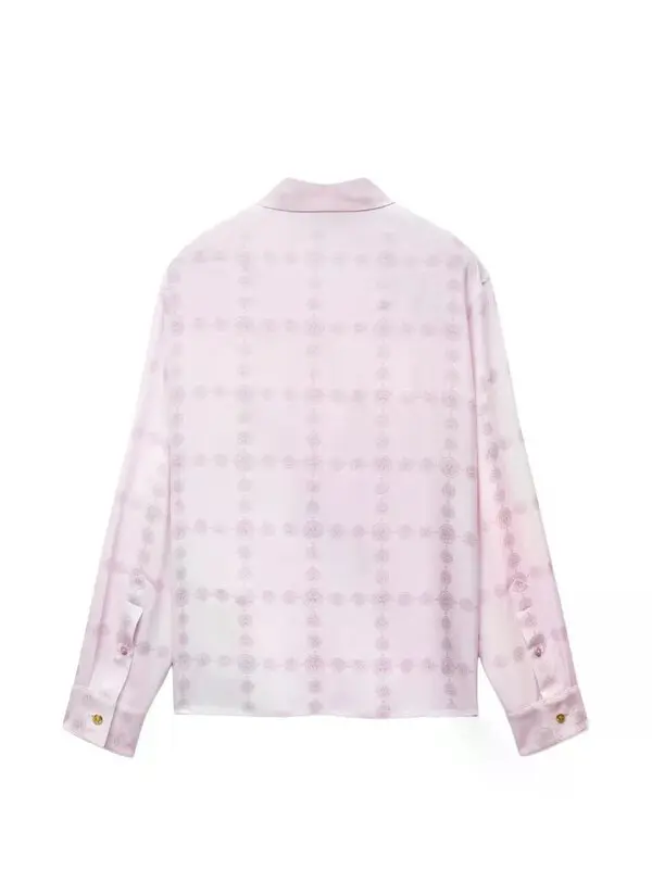 Versace Jacquard Silk Crêpe Satin Shirt