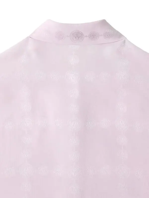 Versace Jacquard Silk Crêpe Satin Shirt