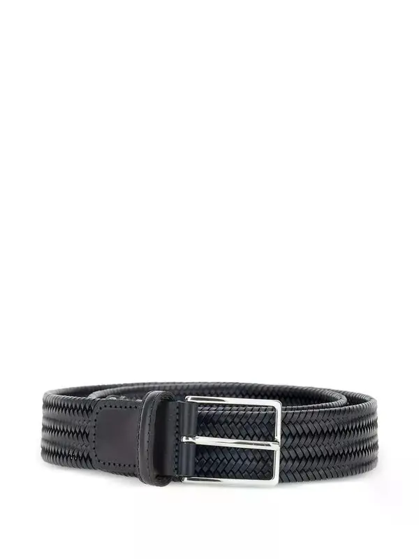 ATHISON Woven Buckle Belt - Blue