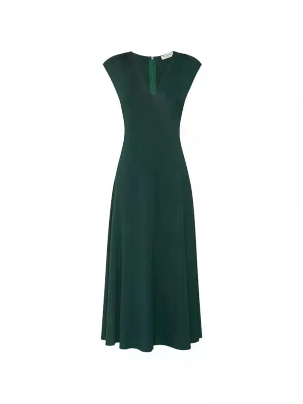 Max Mara V-neck Sleeveless Dress - Green