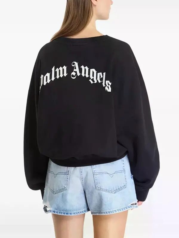 Palm Angels Curved Logo Sweatshirt