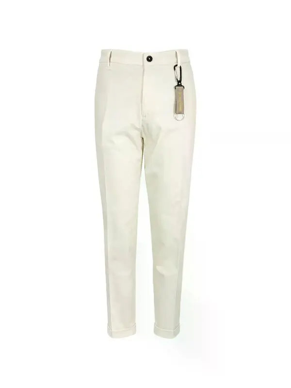 MANUEL RITZ Logo-detail Turn-up Trousers