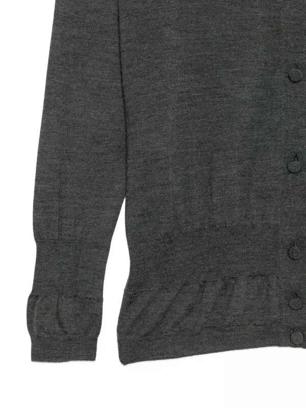 Plan C Ruffled-trim Cardigan