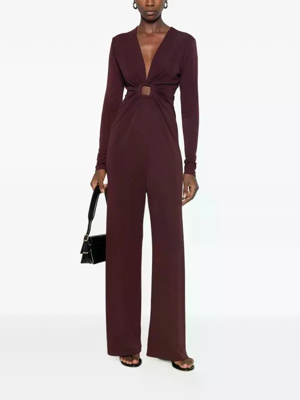 Imperial Cut-out Gathered Jumpsuit