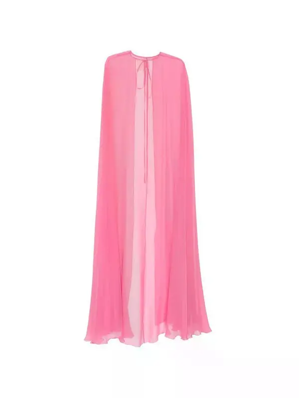 Zuhair Murad Silk Chiffon Cape - Pink