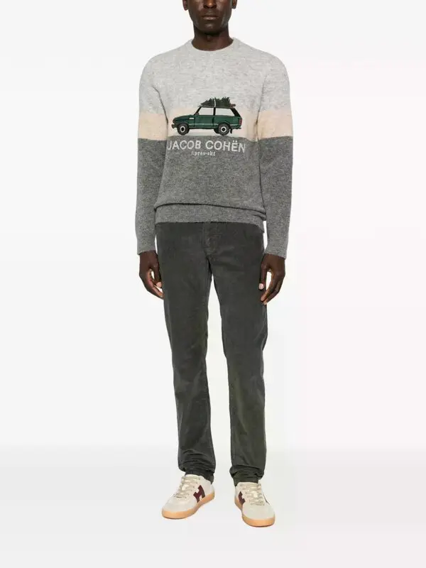 Jacob Cohen Corduroy Effect Trousers - Grey