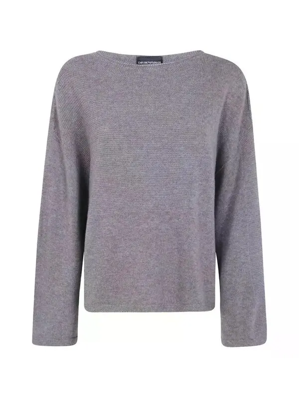 Emporio Armani Fine-knit Drop-shoulder Sweater