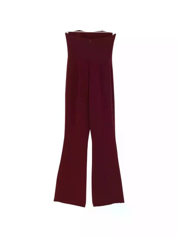 ISABEL SANCHIS Strapless Flared Jumpsuit