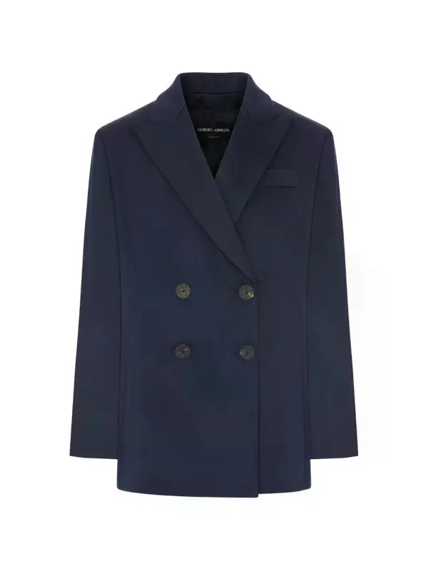 Giorgio Armani Double-breasted Wool Blazer
