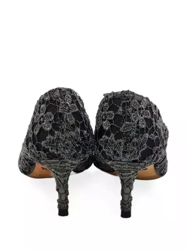 Dolce & Gabbana Taormina Crystal-embellished Pumps - Grey