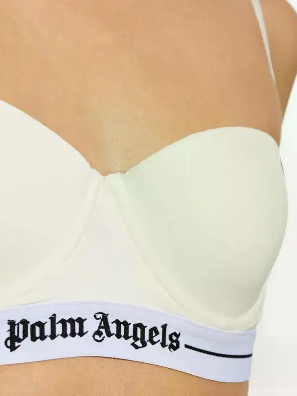 Palm Angels Logo-waistband Underwired Bra