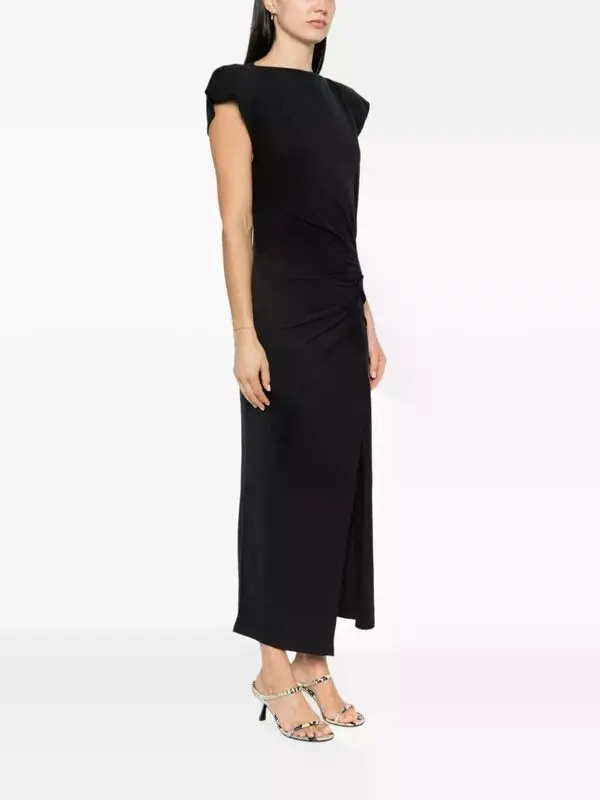 MARANT ETOILE Ruched Side-slit Maxi Dress