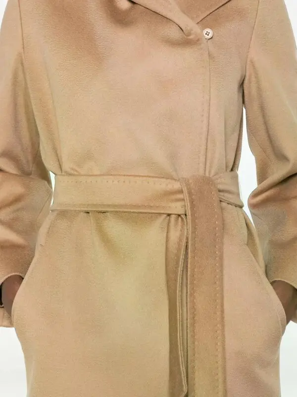 Max Mara Hooded Belted Coat