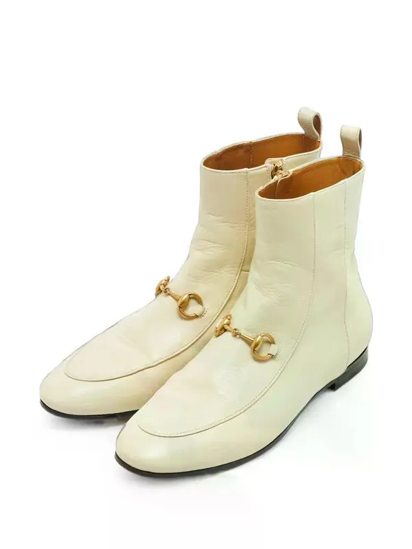 Gucci Jordaan Horsebit Ankle Boots