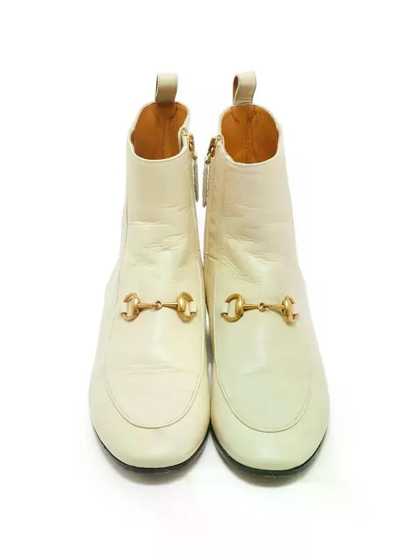 Gucci Jordaan Horsebit Ankle Boots