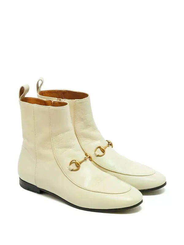 Gucci Jordaan Horsebit Ankle Boots