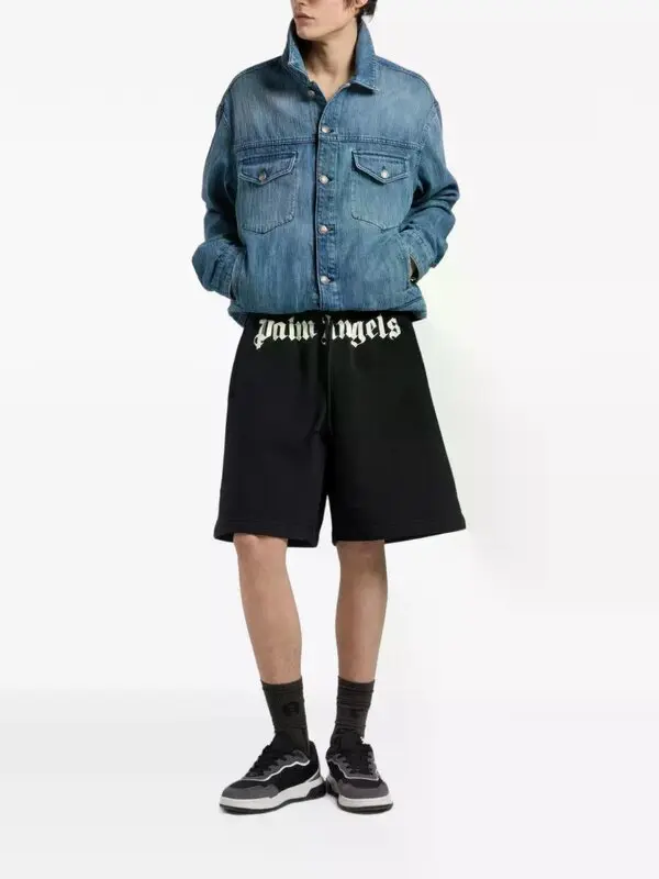 Palm Angels Logo-print Drawstring Shorts