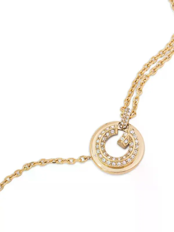 Guess Crystal-embellished G-logo Necklace - Gold
