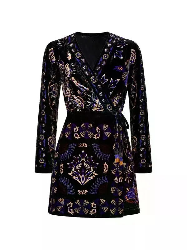 Farm Rio Floral Print Mini Dress