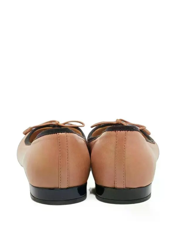 Prada Two-tone Bow-detail Ballet Flats