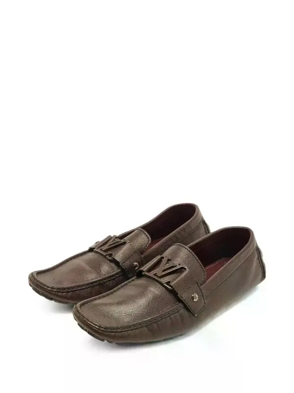 LOUIS VUITTON Monte Carlo Leather Loafers