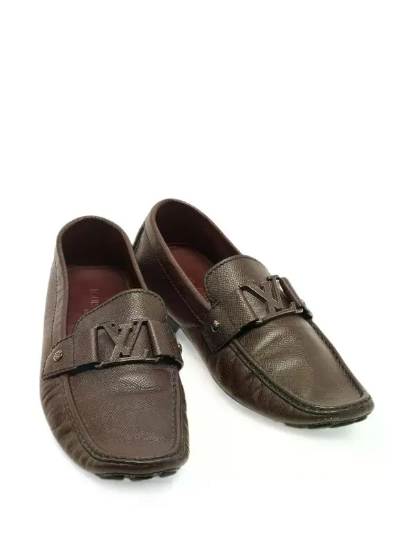 LOUIS VUITTON Monte Carlo Leather Loafers