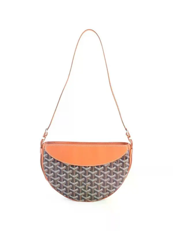 Goyard Hirondelle Coated Canvas And Leather Shoulder Bag