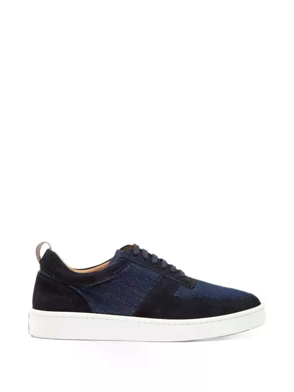 AURELIEN Bayside 2.0 Suede-panelled Sneakers - Blue