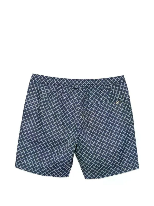 Orlebar Brown Geometric Pattern Drawstring Swim Shorts