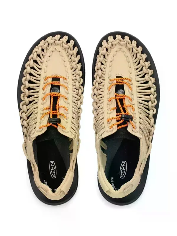 Keen Uneek Woven Cord Sandals - Neutrals