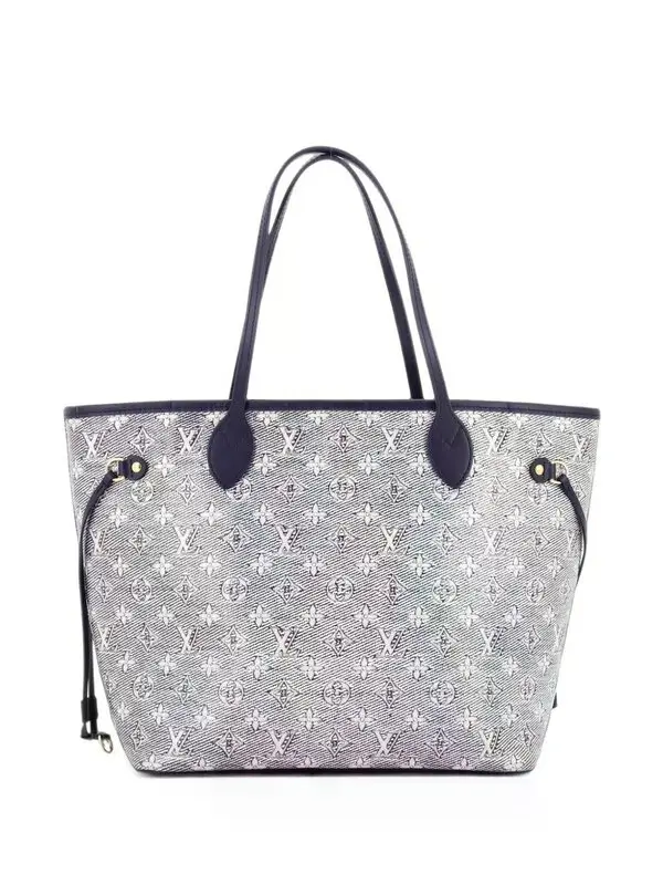 LOUIS VUITTON Monoglam Jacquard Canvas Tote - Blue