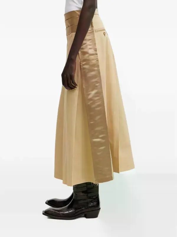 Undercover Pleated Midi Skirt