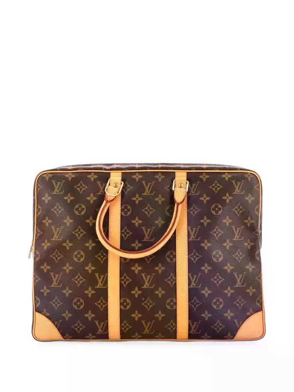 LOUIS VUITTON Porte-documents Voyage Briefcase Monogram Canvas Business Bag