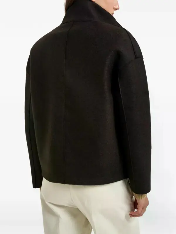 Harris Wharf London Double-breasted High-neck Jacket