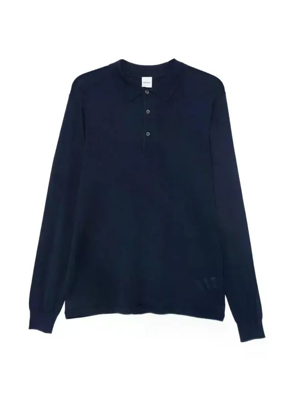 Aspesi Long-sleeve Polo Shirt - Blue