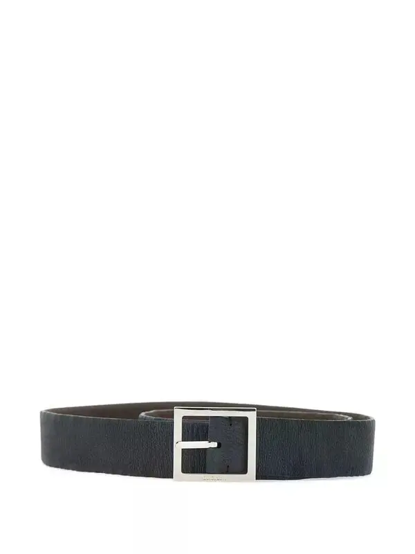Orciani Chevrette Double Reversible Frosted Belt - Black