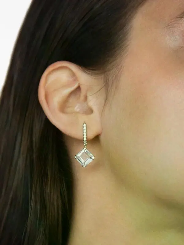 MOONKA Crystal-embellished Drop Earrings