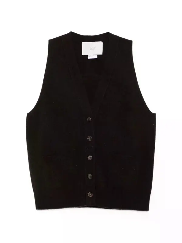 VANISE Cashmere V-neck Cardigan - Brown