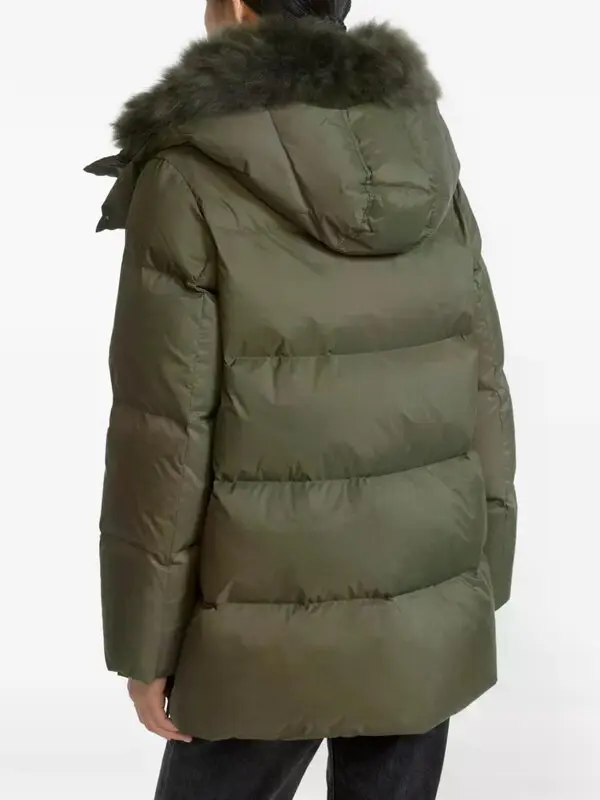 YVES SALOMON Shearling-trimmed A-line Jacket