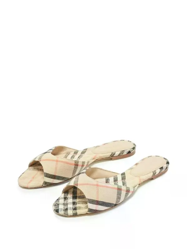 Burberry Sloane Flat Sandals - Neutrals