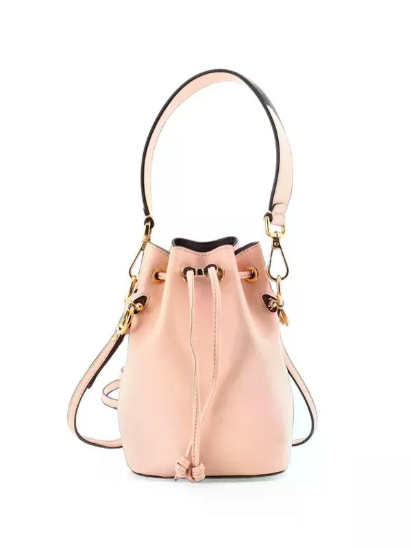 Fendi Mon Tresor Leather Mini Bucket Bag - Pink