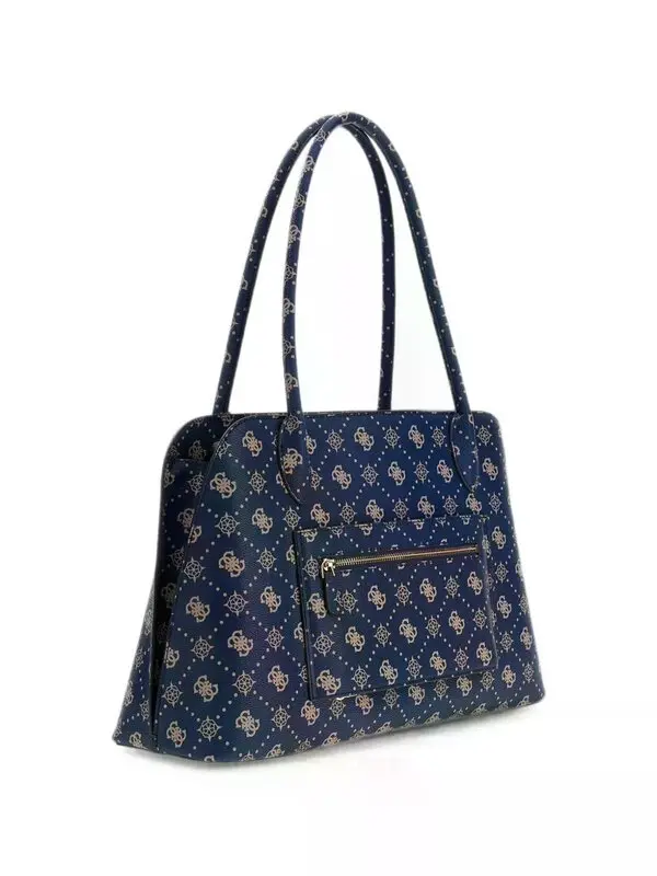 Guess Monogram-print Logo-plaque Tote Bag