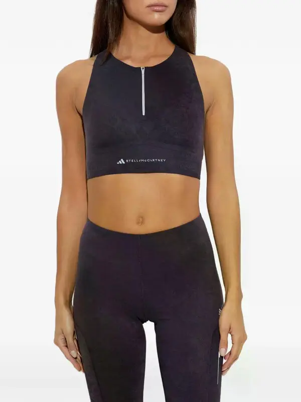 Adidas By Stella McCartney Zip-up Top - Black
