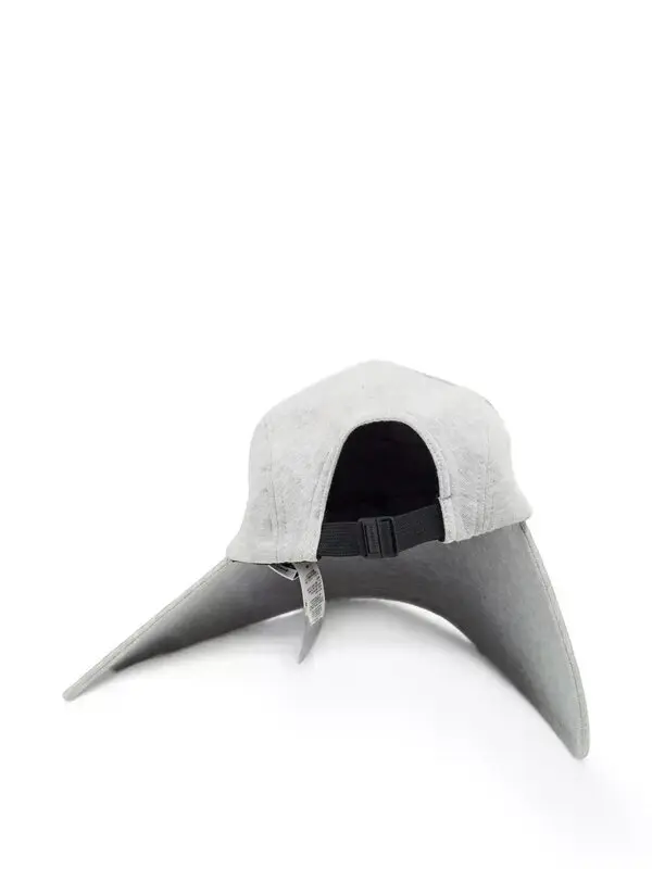 Burberry Logo-detail Cotton Baseball Cap - Grey
