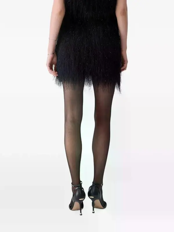 Liu Jo Fringe Mini Skirt - Black