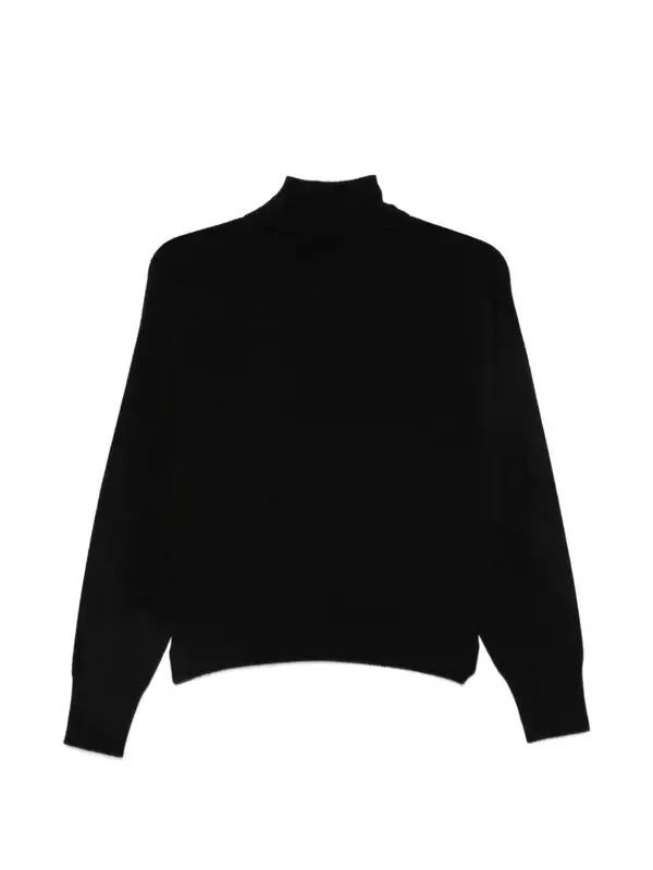 VANISE Cashmere Roll-neck Sweater - Black