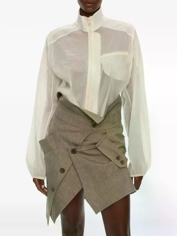 Christopher Esber Danie Sheer-panelled Bomber Jacket