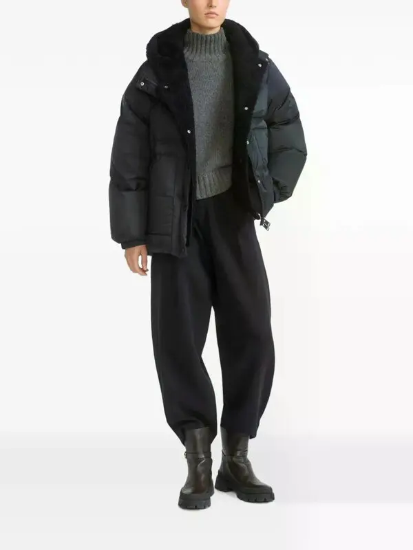 YVES SALOMON Shearling-panel Down Coat